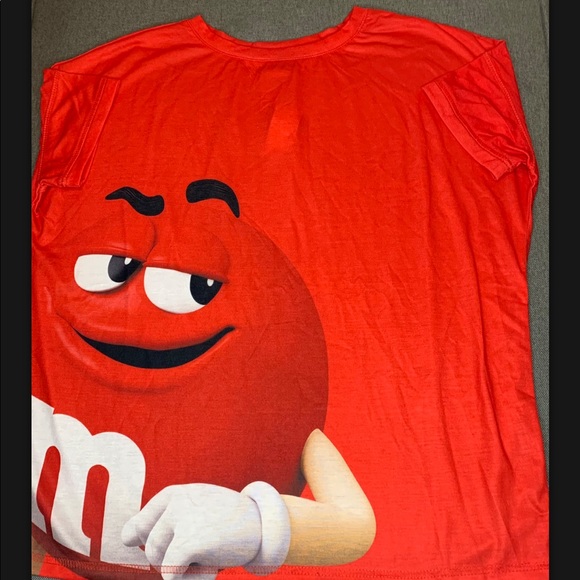 Shirts | Official Licensed Mms Red Mm T Shirt Size S Small Nwt New Candy | Poshmark